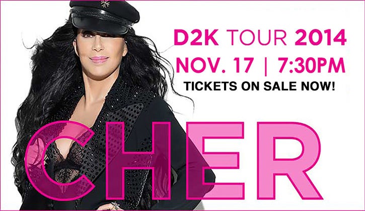 Cher's D2K Tour 2014 POSTPONED | Pensacola Bay Center